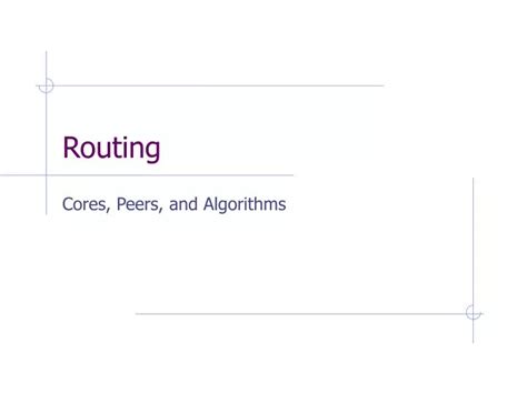 Ppt Routing Powerpoint Presentation Free Download Id5345077