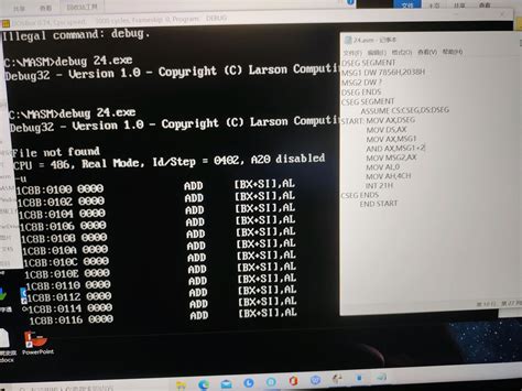 在dosbox用debug的反汇编u命令出现的代码和原先的代码完全不一样 csdn社区