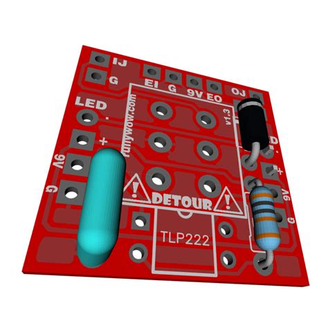 Detour Optical Bypass Pcb Rullywow Diy Guitar Pedal Pcb Store