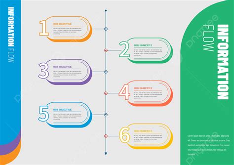 information flow chart template green template download on pngtree