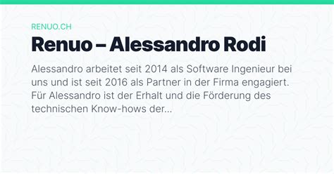 Renuo Alessandro Rodi