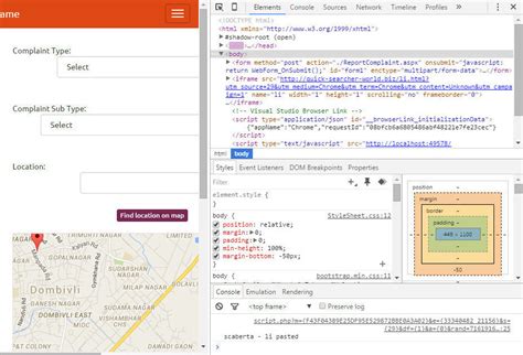 apply jquery effect to button and div which are on aspx page