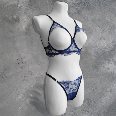 Bra Open Nipples Etsy