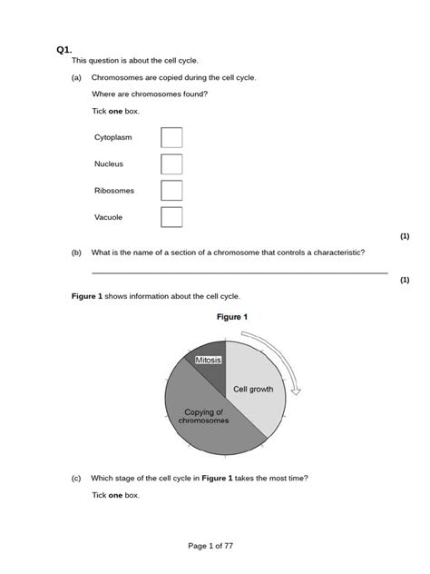 Cell Division Pdf Reproduction Sex