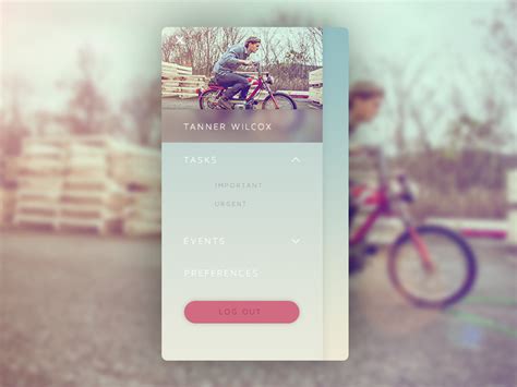 Day 079 Collapsable Sidebar By Tanner Wilcox On Dribbble