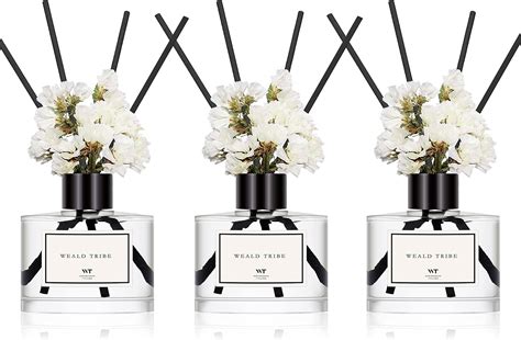 Weald Tribe Flower Reed Diffuser Set Of 3 For Bathroom