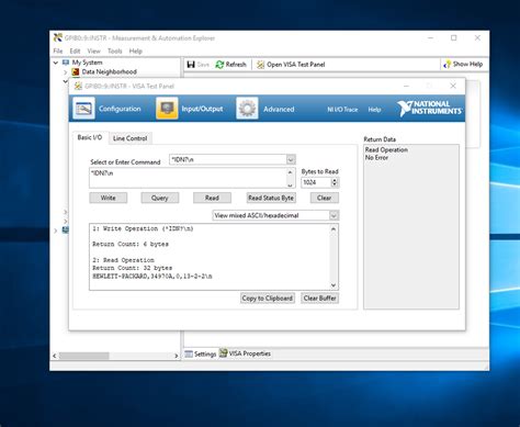 Solved Err 1073807195 In Gpib Communication With Keithley 2401 And