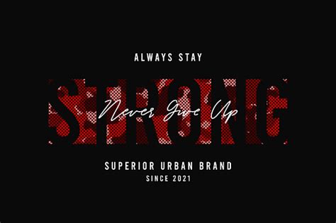 빨간 위장 질감의 티셔츠 디자인을 위한 슬로건 강한 카모와 슬로건이 있는 티셔츠 디자인 의류용 타이포그래피 그래픽 T 셔츠에 대한 스톡 벡터 아트 및 기타 이미지 Istock