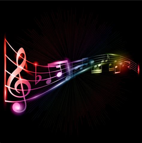 Neon Music Notes Wallpapers Top Free Neon Music Notes Backgrounds