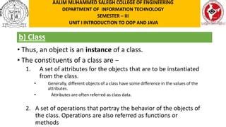 CS3391 OOP UT I T3 FEATURES OF OBJECT ORIENTED PROGRAMMING PPT