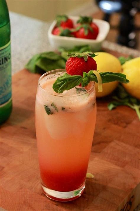 Strawberry Basil Spritzer Recipe