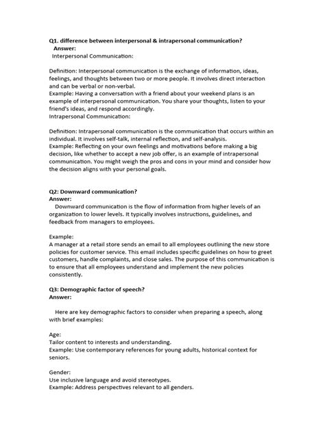 Mcm Qanda Pdf Communication Information