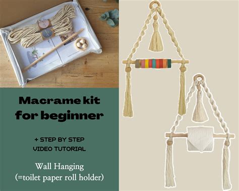 EASY Macrame DIY Kit For Beginners Macrame Wall Hanging Kit Etsy
