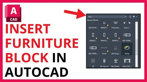 How To Insert Furniture Block In Autocad Quick Guide Youtube