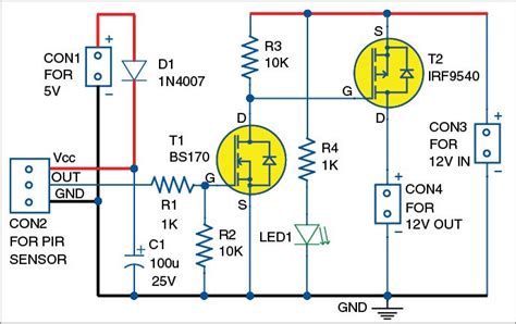IR Motion Sensor Relay Switch Detailed Project Available