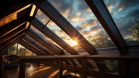Premium Photo A Skylight And New Roof