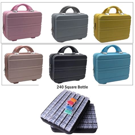 더블 레이어 240 병 다이아몬드 페인팅 액세서리 컨테이너 보관 가방 운반 케이스 스티커 상자 편의 비드 벽화 도구 Aliexpress