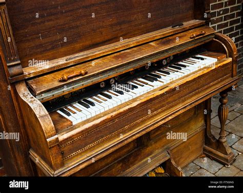 Old Piano And Piano Keys Stock Photo Alamy