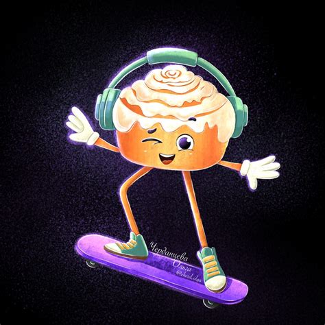 Иллюстрация Бренд персонаж Синабон в стиле 2d персонажи реклама