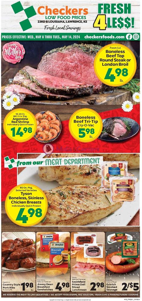 checkers foods weekly ad valid from 05 08 2024 to 05 14 2024 mallscenters