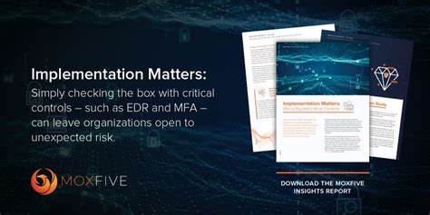 Moxfive On Linkedin Cybersecurity Incidentresponse Edr Mfa Cyberinsurance