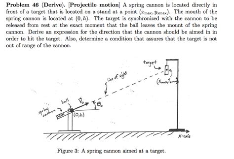 Solved Problem 46 Derive Projectile Motion A Spring Solved Problem 46 Derive Projectile Motion A Spring