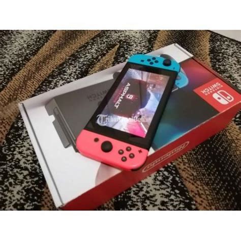 Konsol Nintendo Switch Memory Card 128gb Unit Bekas Mulus Jarang Pakai