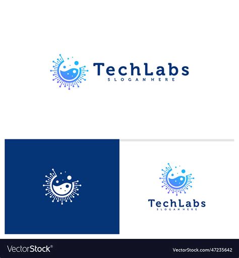 Tech Lab Logo Template Creative Lab Logo Design Vector Image