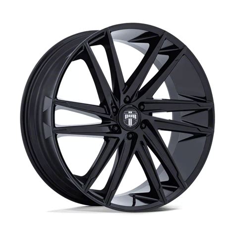Dub Bronco Blaze Gloss Black 6 Lug Wheel 24x10 30mm Offset