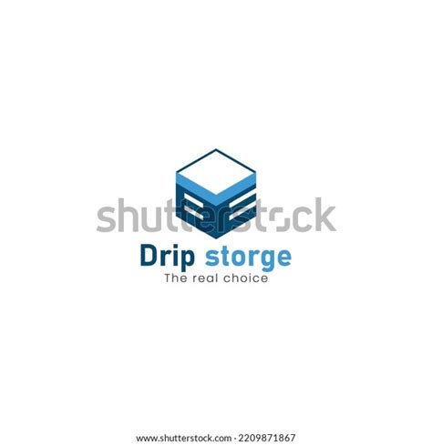 Creative Drip Storge Logo Design Vector Stock Vector Royalty Free