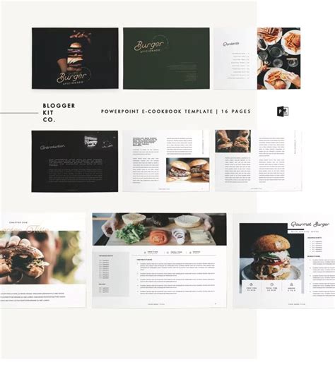 EBook Template Cookbook Pages PowerPoint MasterBundles