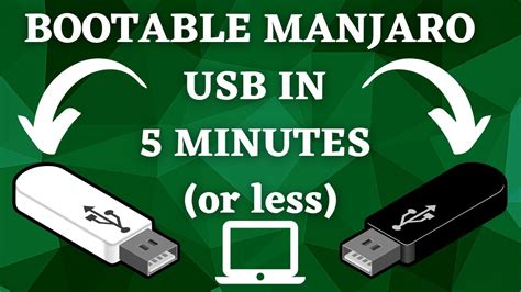 How To Create A Manjaro Linux Bootable Usb Drive In 2023 Install Linux Free 5 Minute