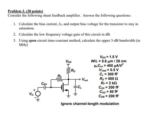 Solved Problem 3 30 Points Consider The Following Shunt