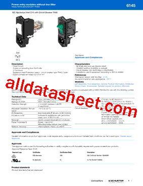 6145 Datasheet(PDF) - Schurter Inc.