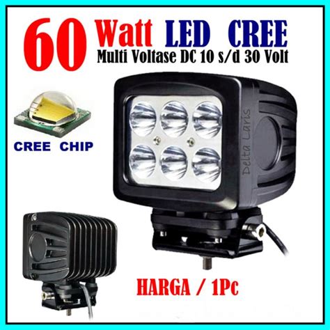 Cree Lampu Tembak Sorot Led 60 Watt 60w Cube Heavy Duty 12 Volt 24 Volt