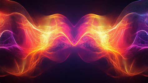 Vibrant Abstract Energy Flow With Colorful Particles Stock Illustration Illustration Of