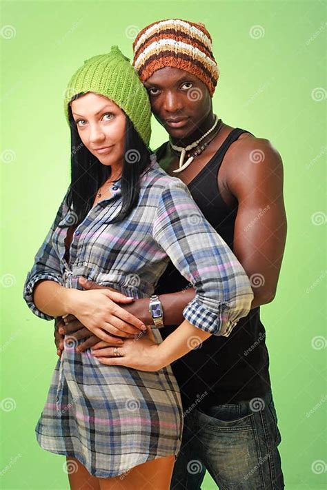 White Woman And Black Man Stock Image Image Of Male 10385497