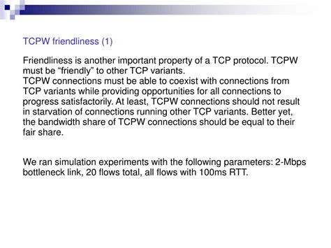 Ppt Tcp Extensions For Highspeed Networks Powerpoint Presentation