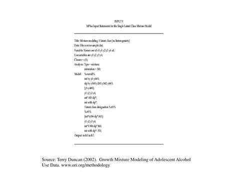 Ppt Growth Mixture Modeling Of Longitudinal Data Powerpoint Presentation Id 3348610