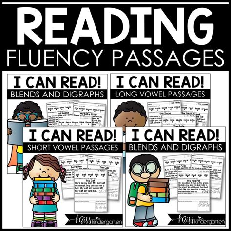 Reading Fluency Passages One Time Offer Miss Kindergarten