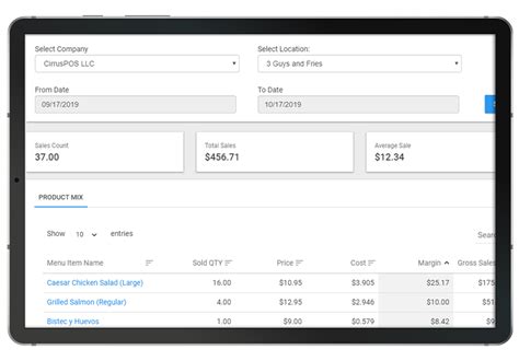 Catering Management Software Recipe Costing