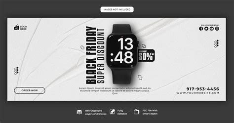 블랙 프라이데이 슈퍼 세일 페이스북 표지 템플릿 무료 Psd 파일