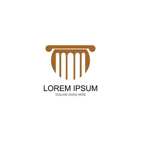 Premium Vector Column Logo Vector Illustration Template