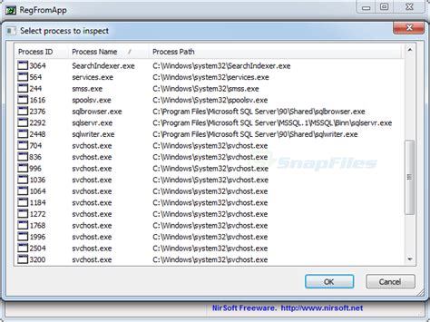 RegFromApp Screenshot And Download At SnapFiles Com