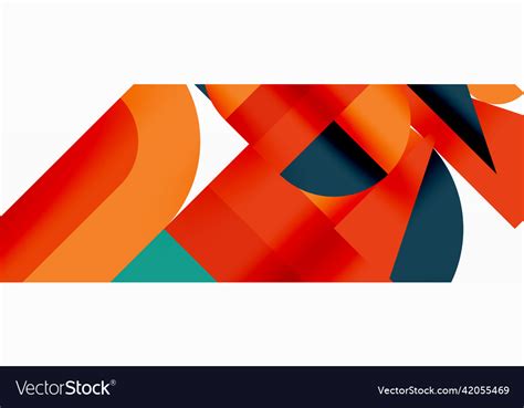 Minimal Geometric Abstract Background Circle Vector Image