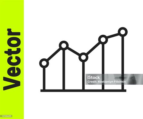 흰색 배경에 격리 된 검은 줄 파이 차트 인포 그래픽 아이콘 다이어그램 차트 기호입니다 벡터 0명에 대한 스톡 벡터 아트 및