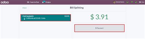 Bill Splitting In Odoo 16 Pos Odoo V16 Enterprise Edition Book
