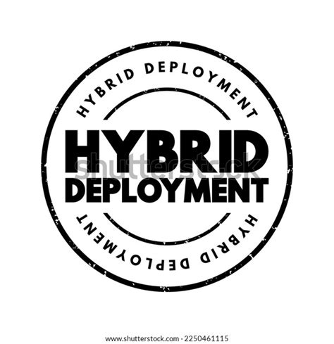Hybrid Deployment Combining Onpremises Hosted Environment Stock Vector Royalty Free 2250461115