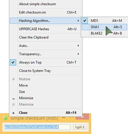 Simple Checksum A Drag And Drop BLAKE SHA And MD Hashing Program For Windows For FREE