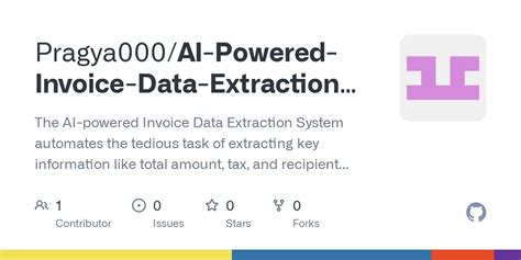 Github Pragya000ai Powered Invoice Data Extraction System The Ai Powered Invoice Data